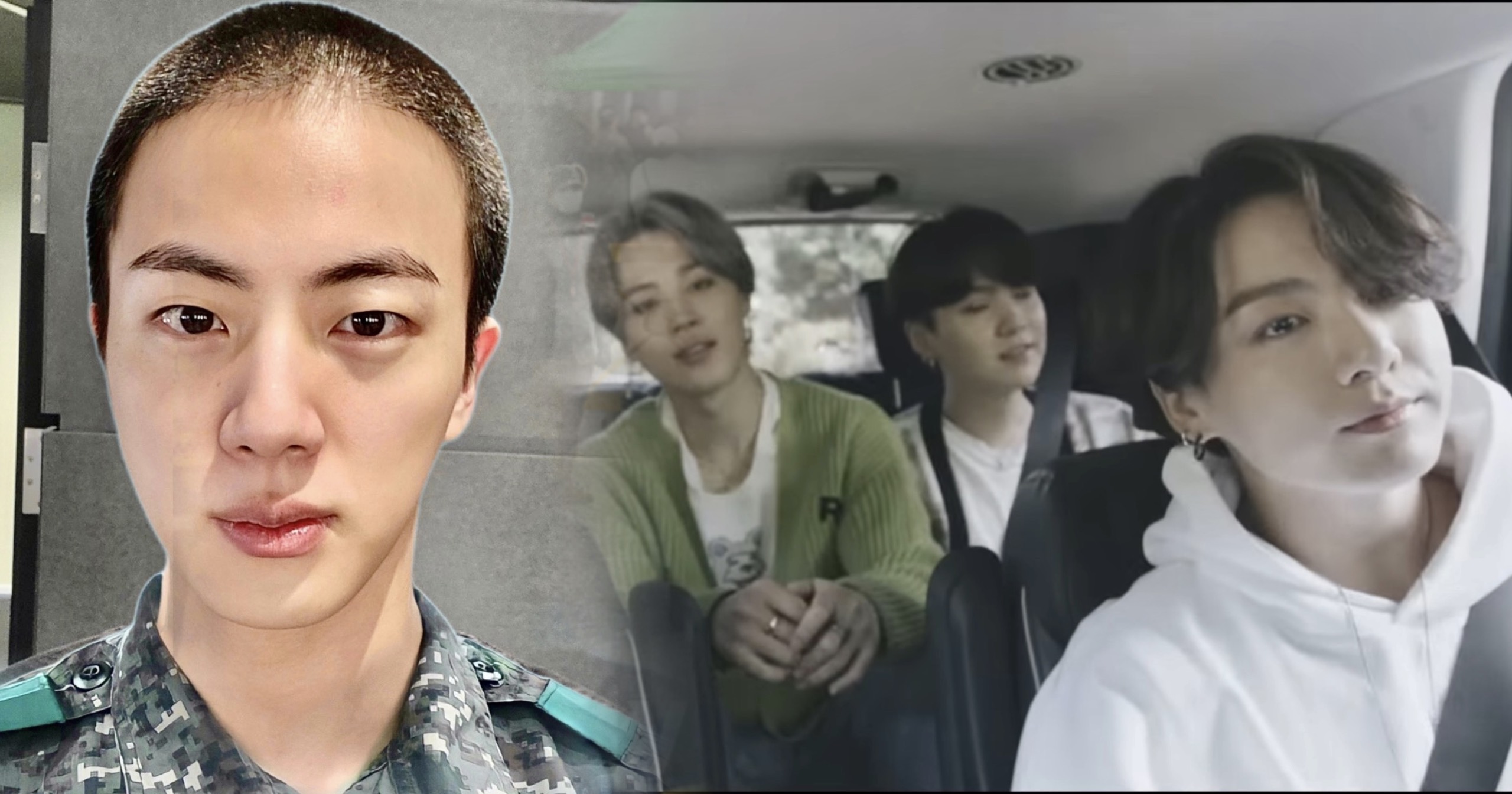 HYBE Escortes Jin, BTS And Family With 6 Vans Straight To The ...