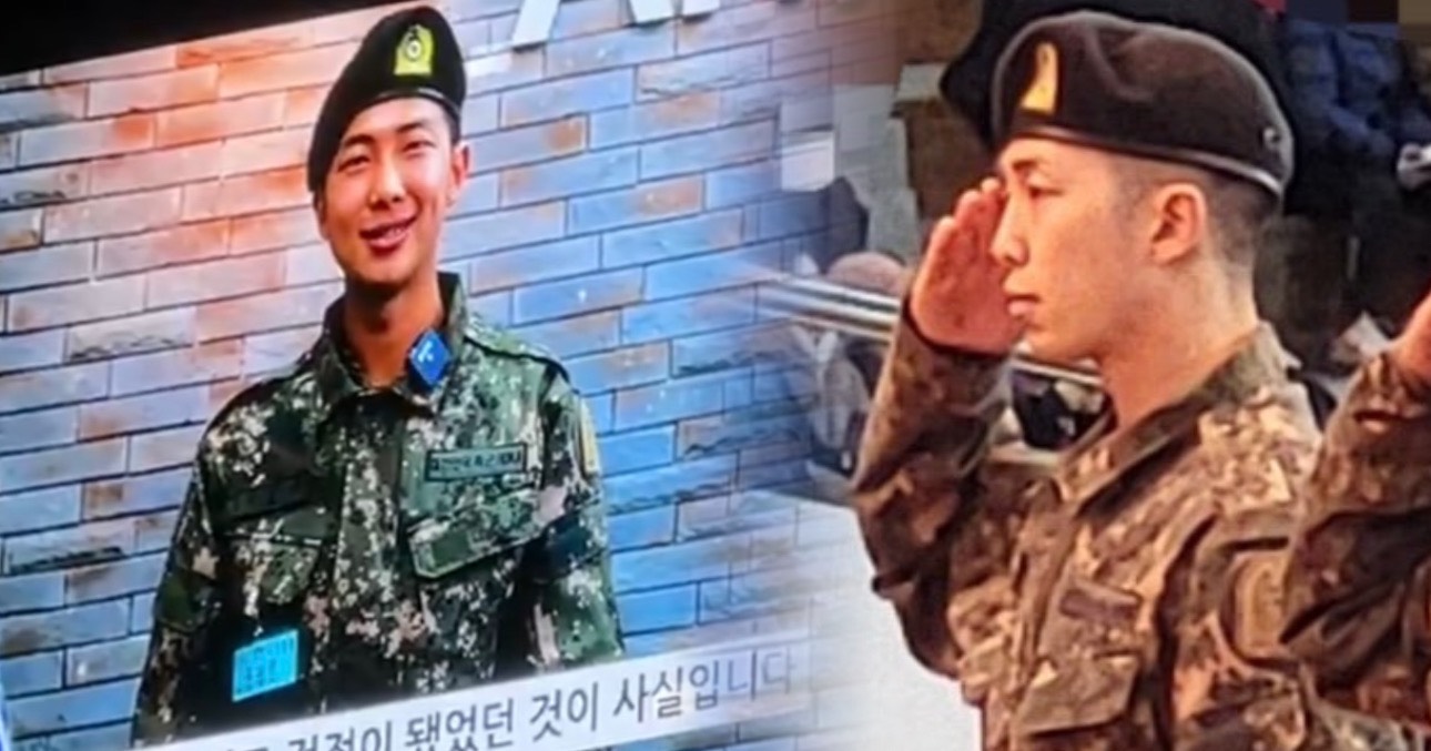 RM Shares His Worries About Joining The Army At The Completion Ceremony