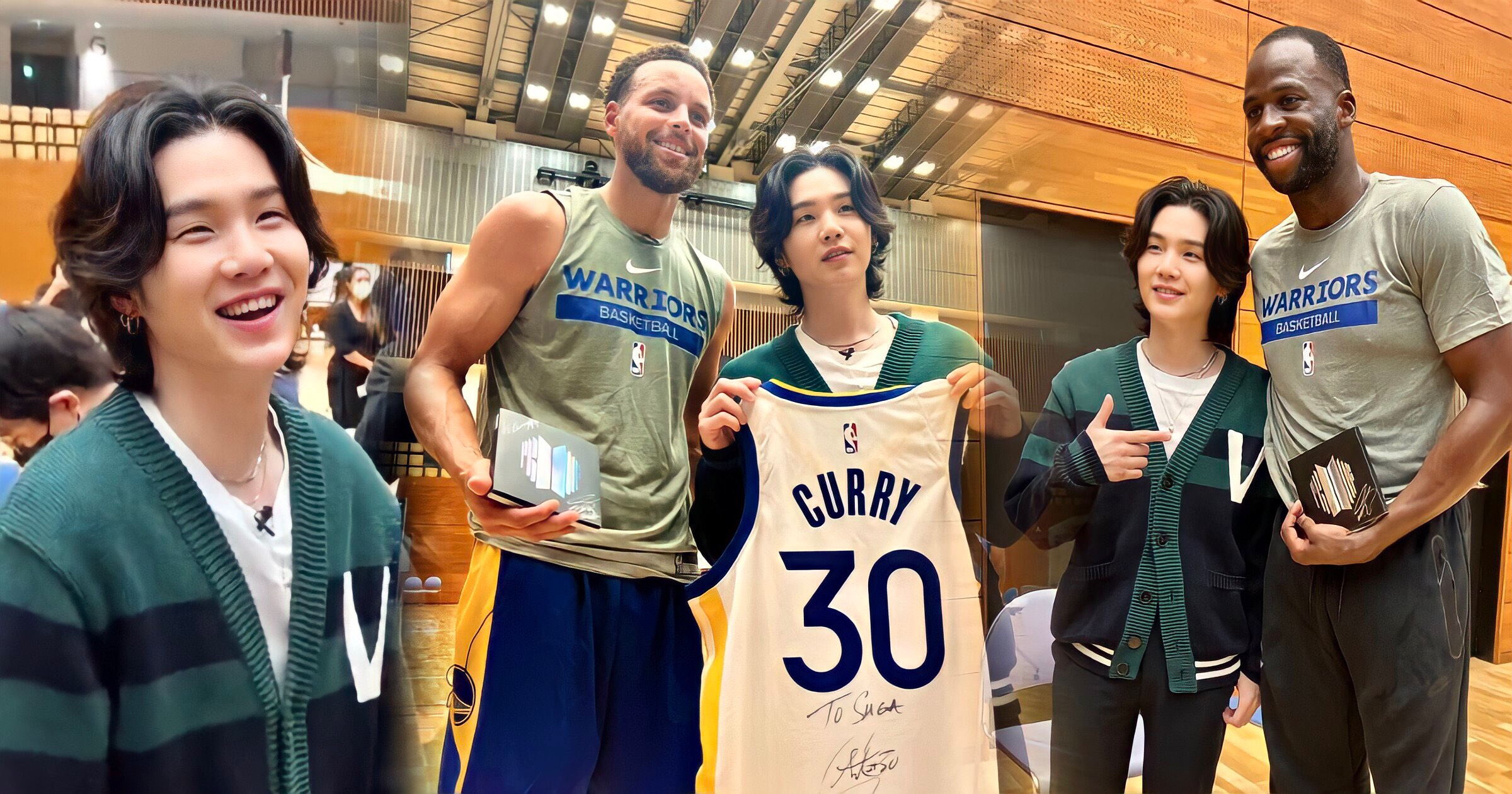 SUGA Heats Up The Japan Games 2022 Arena With NBA Basketball Superstars